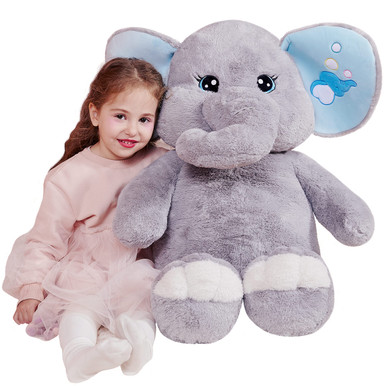 IKASA Giant Elephant Stuffed Animal Plush Toy,Large 30" Cute Jumbo Soft ...