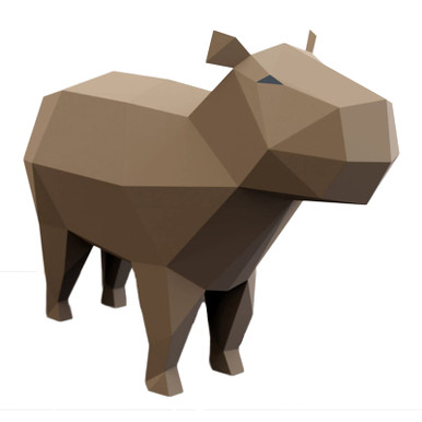 WLL-DP 3D Capybara Look Paper Sculpture Handmade Game Paper Toy DIY ...