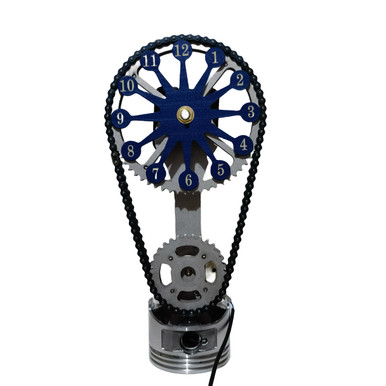 Metal Edition Rotating Gear Clock, Creative Timing Motorized Rotating ...