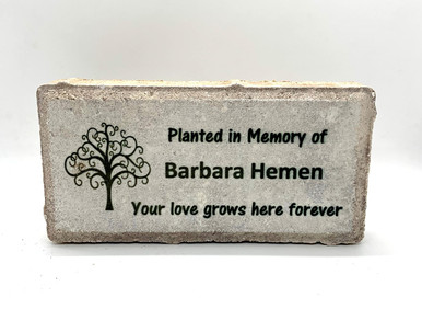 Tree Memorial Stone - Real Stone Personalized by Florida-Funshine ...
