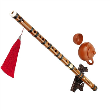 bamboo flute Refined Bamboo Flute D Key Brass Black Coil Beginner ...