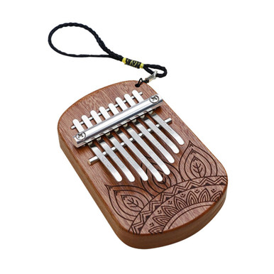 ibasenice Thumb Mbira Instrument Portable Wood Kalimba Mini Kalimba 8 ...