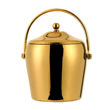 Neubeecn 1.2 Liter/2 Liter Double-Wall Insulated Ice Bucket for ...