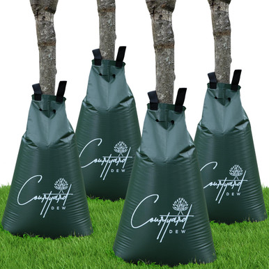Courtyard Dew Tree Watering Bag Slow Release, 4 Pack 20 Gallon - Heavy ...