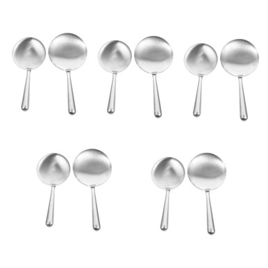 KICHOUSE 10 Pcs Tofu Brain Shovel Korean Spoons Rice Scooper Bean Curd ...