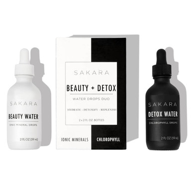 SAKARA Beauty Water + Detox Water Drops, 60 Servings - Trace Mineral ...