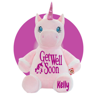 Get Well Soon Stuffed Animal for Kids - Personalized - Get Well Soon ...