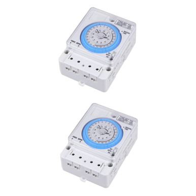 Luxshiny 2pcs Mechanical Time Control Large LCD Digital Mechanical ...