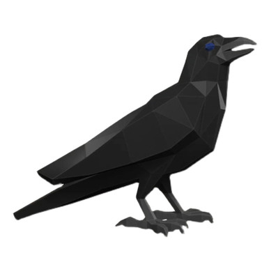 WLL-DP Crow Modeling 3D Paper Sculpture DIY Paper Crafts Geometric ...