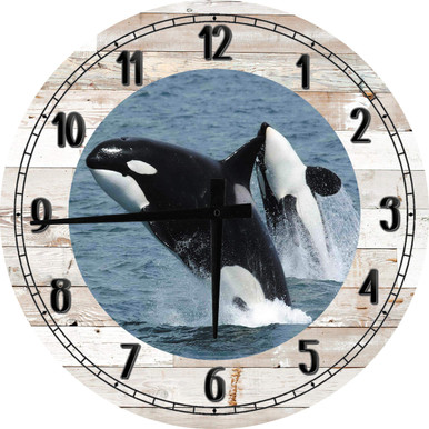 Whale Wall Art Orca Killer Whale Sea Life Jumping in The Ocean Scene ...