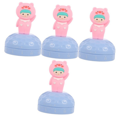 VOSAREA 4pcs Mechanical Timer Kitchen Baking Timer Cute Kitchen Timer ...