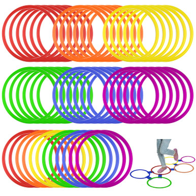 48 Pieces Agility Rings 15 Inch Speed Training Rings Plastic Speed ...