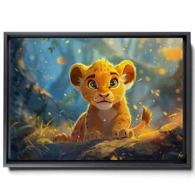 A Cub Of The Lion Is Sitting And Smiling On Her Own, A Lion Cub Sitting ...