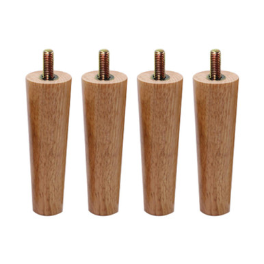 KDDEON Mid-Century Modern Straight Tapered Solid Oak Furniture Legs,M8 ...