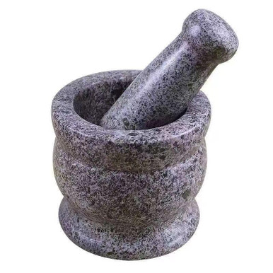DUSTROCK 100% Lapis Lazuli Slip Resistant Mortar and Pestle Set, Stone ...