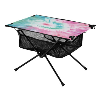 Emelivor Spiral Tie Dye Rainbow Folding Camping Table Portable Beach ...