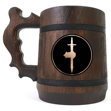 Order Gauntlet DnD Wooden Beer Mug, Dungeons and Dragons Beer Tankard ...