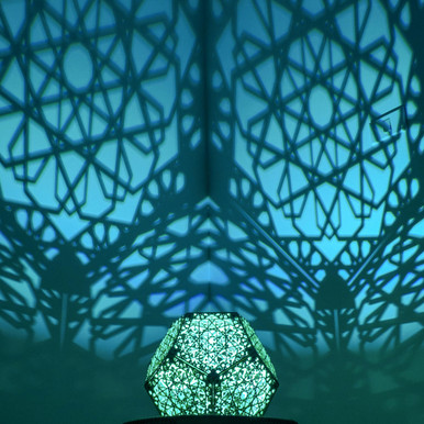 Jabihome RGB Shadow Lamp,Geometry Led Night Light,Sacred Spiritual ...