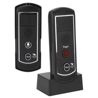 Door Bell Pager, 1800mAh Lithium Battery 3 Levels Volume Solar Panel ...