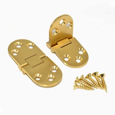 BUYBUYMALL 180 Degree Flip Top Table Doors Holding Hinges Solid Brass ...