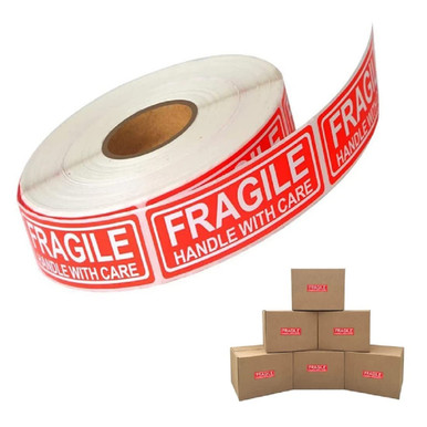 Fragile Stickers for Shipping and Packing 300 Labels/Roll 1x3" Side Up ...
