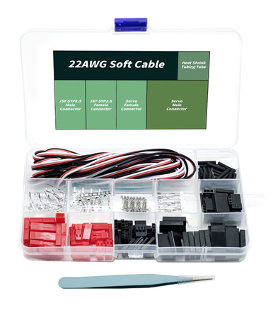 JST Connector kit, Servo Connector kit, PANPEO 40 Sets Servo Plug Male ...