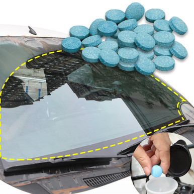 50PCS Washer Fluid Tablets, Car Windshield Washer Fluid Concentrated ...