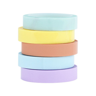 Koqye Highlighter Tape - 5 Rolls, Transparent Washi Tape, Colored ...