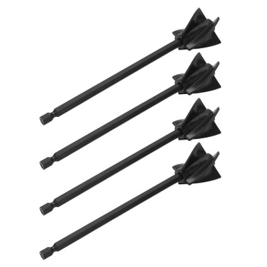 Resin Mixing Paddles, Paint Mixer Drill Bit 4pcs Fewer Air Bubbles for ...