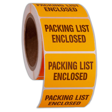 Kenco 3" X 2" Packing List Enclosed Shipping Label Stickers for ...