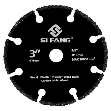 3 Inch Cut Off Wheel 3/8" Arbor Tungsten Carbide Cutting Disc Multi ...