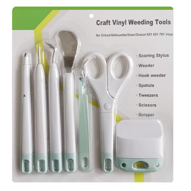 Craft Vinyl Weeding Tools Set,Scissor,Tweezers,Weeders,Scraper,Spatula ...