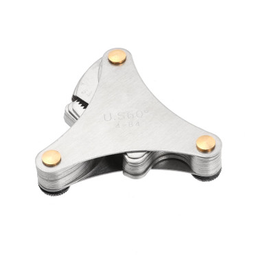 HEALLILY Thread Gauge Thread Measuring Gages Tool Feeler Gauge Pitch ...