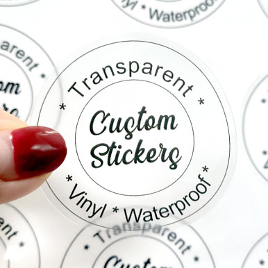 Custom Transparent Stickers for Business Logo, Personalized Clear ...
