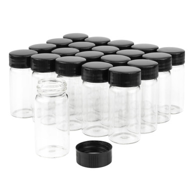 Furnido 20ml Glass Sample Vial,20 Pcs Empty Refillable Glass Bottle ...
