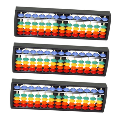 KICHOUSE Child 3pcs 13 Abacus Portable Calculating Tool Nacelle Student ...