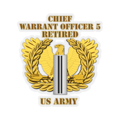 Kiss-Cut Stickers - Army - Emblem - Warrant Officer 5 - CW5 w Eagle ...