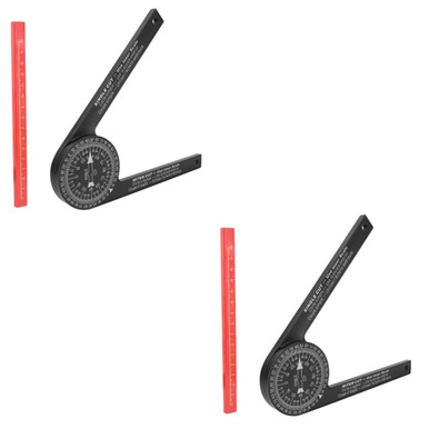 Veemoon 2 Pcs Protractor Corner Angle Gauge Cutting Guide Tool Angle ...