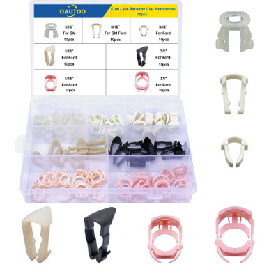 OAUTOO 70pcs Fuel Line Retainer Clip Assortment for Ford GM ...