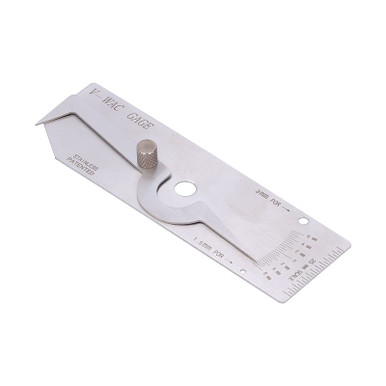 Welding Gauge, Single Stainless Steel Weld Gage, V-WAC Inch Inspection ...
