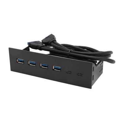 5.25 Inch Front Panel USB Hub, USB 3.0 Front Panel Hub 5.25in 4 Ports ...