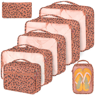 7 Set Packing Cubes for Suitcases,Packing Cubes with Shoe Bag ...