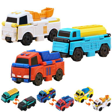 STALKLENE Transformable Cars, Transformable Dual Design Toy Cars ...