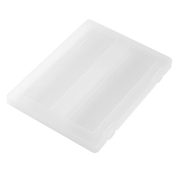Tofficu 2 Pcs Transparent File Box Containers with Lids Storage Cubes ...