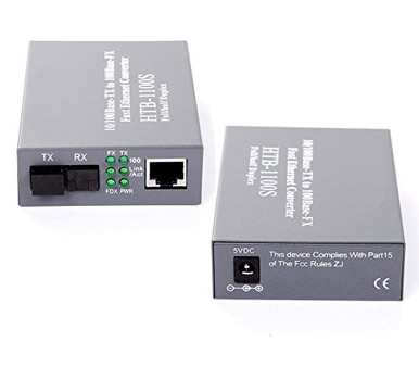 FocusFoto 10/100Mbps Ethernet to Fiber Optic Optical Media Converter ...