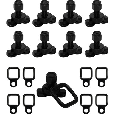 ZOSANY 8PCS L-Track Double Lug Threaded Stud Nut Fitting Heavy-Duty ...