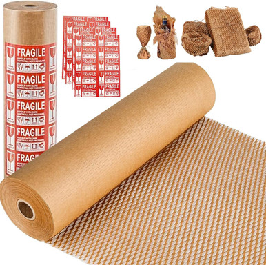 Honeycomb Packing Paper, LIVEBEAR 15" x 328' Eco Friendly Packing Paper ...