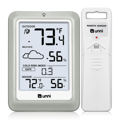 Indoor Outdoor Thermometer Hygrometer Wireless Weather Stations, with ...