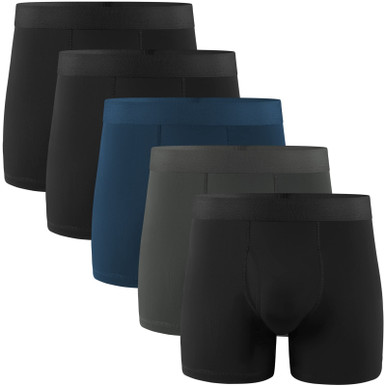 5Mayi Men's Underwear Boxer Briefs Rayon Regular Long Boxer Briefs ...