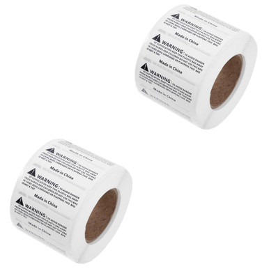 NIYANGLE 2000 Pcs Suffocation Warning Label Labels Emblems Packaging ...